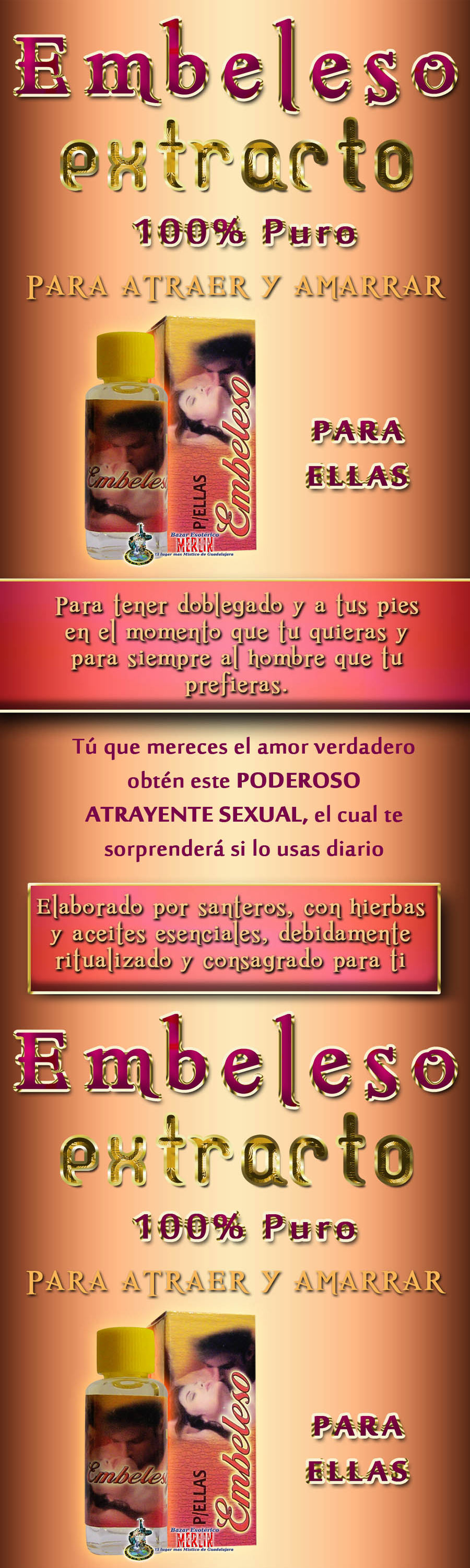 Esencia Mágica Embeleso - Para Atraer Y Amarrar CON ENVÍO A TODO MÉXICO ...