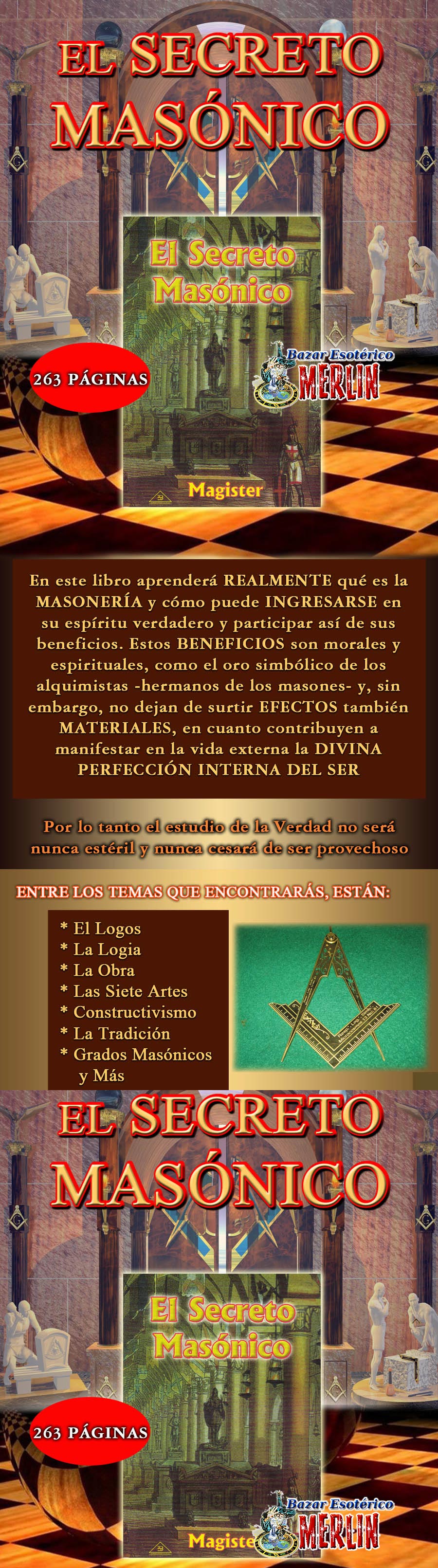 El Secreto Masónico – Masonería | Bazar Merlín El Lugar Mas Místico de ...
